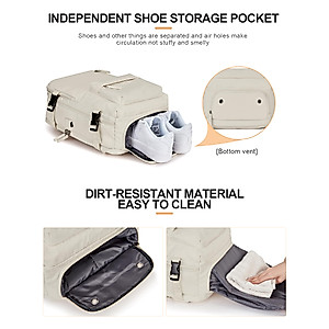 winspansy Carry on Backpack,Travel Backpack for Women Men Airline Approved Personal Item Size Hiking Gym Backpack Weekender Casual Daypack Backpack Bag with Shoe Compartment, Taro Purple