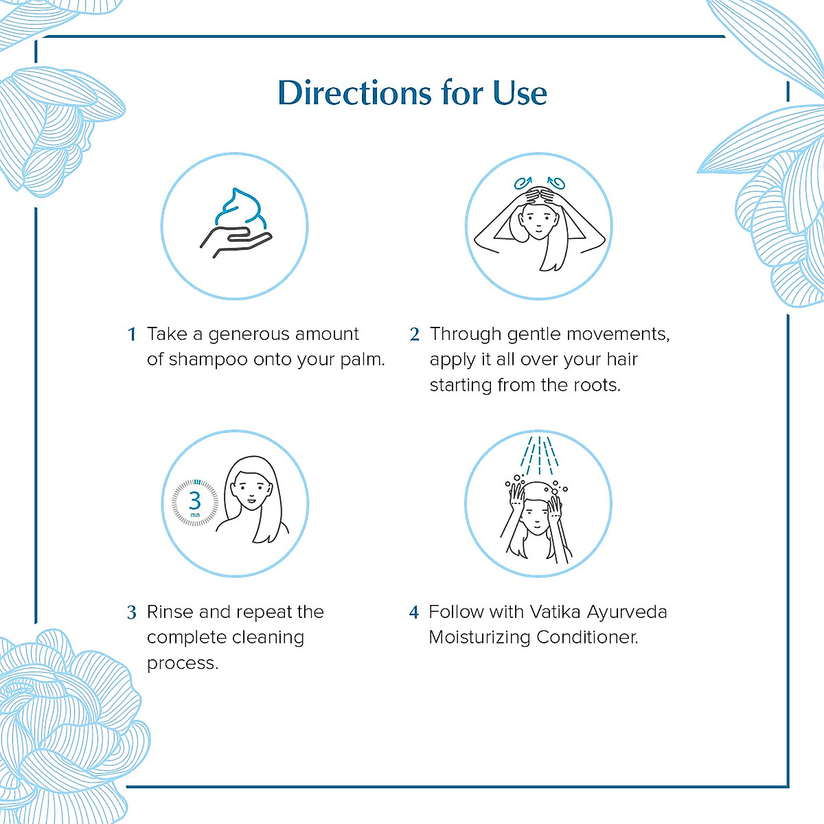 Vatika Ayurveda Moisturizing Shampoo For Dry, Damaged, Frizzy and Curly Hair, Deep Hydration & Moisture For Scalp and Hair Health - Natural Oils from Licorice Root & Bacopa Monnieri, 400 ml (For Vatā)