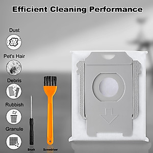 VBN 12 Pack Replacement irobot Vacuum Bags, Compatible with irobot Roomba i7, i7+,i3, i3+, i8, i8+, i4, i4+, i6, i6+,i1+, j7, j7+, S9, S9+,i & s & j Series Clean Base Automatic Dirt Disposal Bags