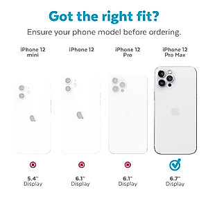 Speck Products GemShell iPhone 12 Pro Max Case, Clear/Clear, 137610-5085