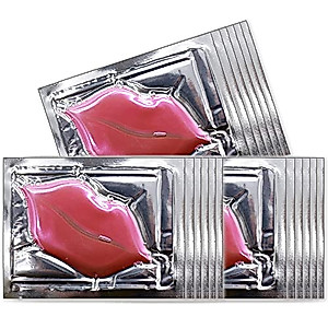 Permotary 30 PCS Moisturizing Lip Mask Crystal Lip Care Pads Mask for Moisturizing & Reducing Chapped, Smoothing Lip Fine Lines-Lip Patches with Moisture Essence to Firms & Hydrate and Plump Your Lips