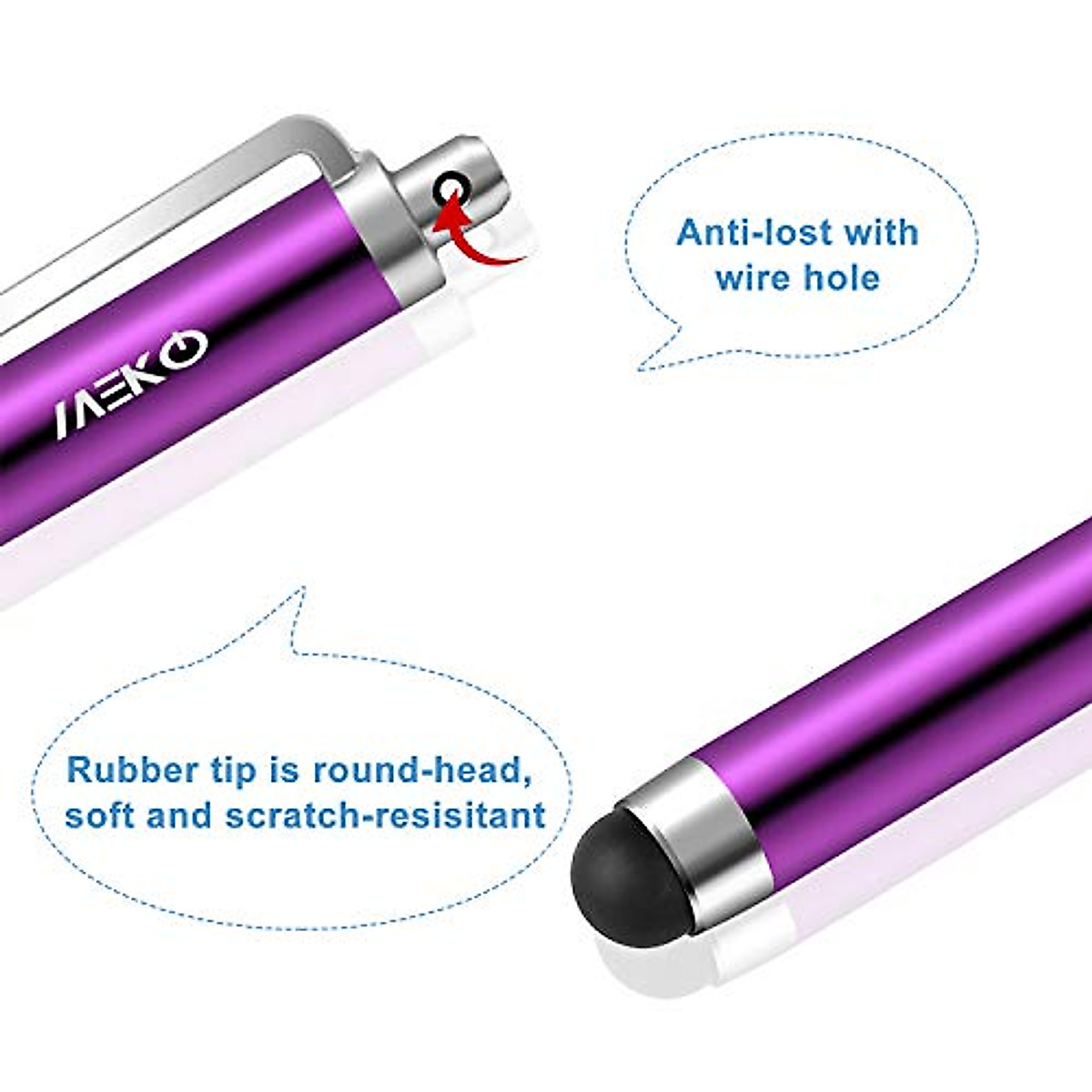 Stylus Pens for Touch Screens - MEKO 10 Pack Capacitive Stylus for iPad iPhone Tablets Samsung Galaxy All Universal Touch Screen Devices