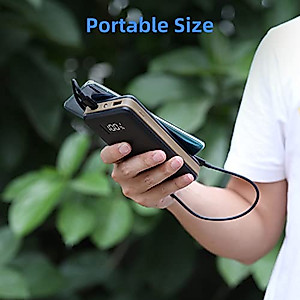 imuto 20000mah Power Bank,22.5W Portable Charger USB C PD3.0+QC 4.0 Fast Charging Power Bank,LED Display External Battery Pack Compatible with iPhone 14 13 12Pro iPad Samsung Google Pixel LG etc