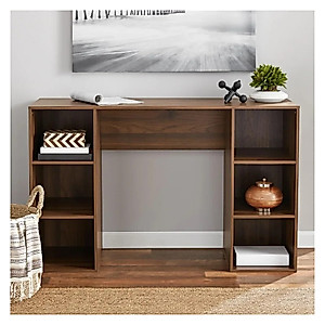 Table, 6-Cube Storage Computer Desk, White(Black)