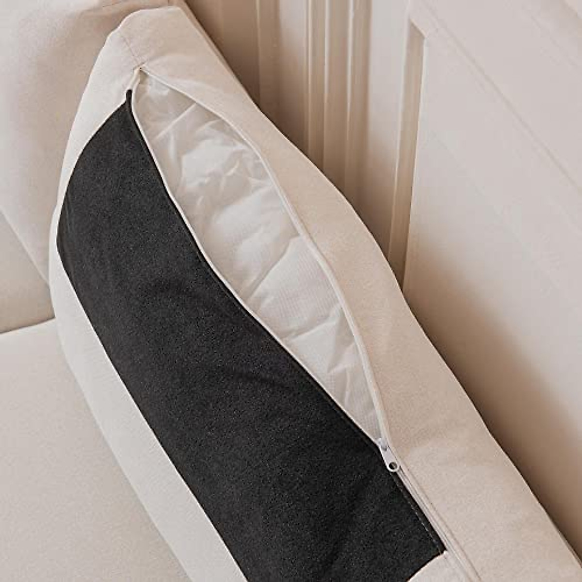 Seegool Modern 2-Seat Loveseat Couch, 64" W Living Room Sofa Linen Fabric and Metal Legs, Love Seat Furniture for Small Spaces, Bedroom, Apartment, Beige