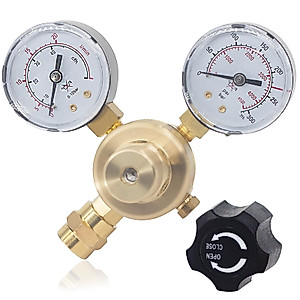 RX WELD Argon Regulators Gauges Gas Welding, Regulator for MIG and TIG, CGA580 Inlet Connection