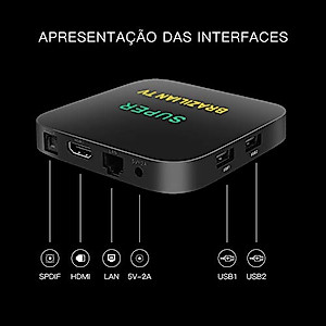 2023 Brazil IPTV Super Box with HDMI 2GB+16GB Quad cores 6K Video Supported OTA Upgraded H.265 USB 2.0/3.0