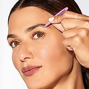 Tweezerman Mini Slant and Point Tip Tweezer - Tweezers Set for Eyebrows, Facial Hair, Ingrown Hairs
