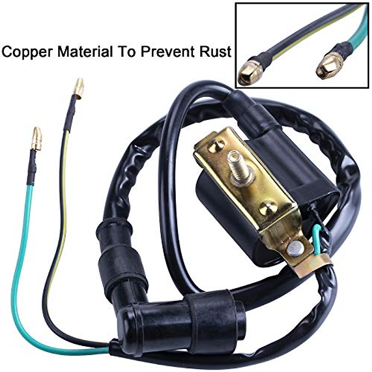 CNCMOTOK 50cc Falcom 70cc 90cc 110cc 125cc Ignition Coil Spark Plug for Coolster 3050B ATV-3050B 3050 B3050A Kids 4 Quad Four Wheeler Roketa taotao Baja Kazuma Meerkat Quad ATV Dirt Pocket Bike