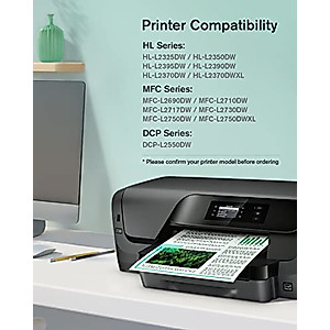 TN760 Toner Cartridge and DR730 Drum Unit-3 Packs Compatible cartridges for Brother TN760 TN-760 TN730 TN-730 DR730 to use with HL-L2350DW MFC-L2710DW Printer (2 Toner Cartridge, 1 Drum Unit)