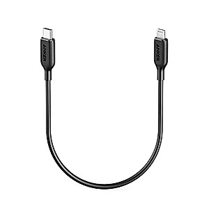 Anker USB C to Lightning Cable (1ft), Powerline III MFi Certified Fast Charging Lightning Cable for iPhone 13 13 Pro 12 Pro Max 12 11 X XS XR 8 Plus, AirPods Pro, Supports Power Delivery (Black)