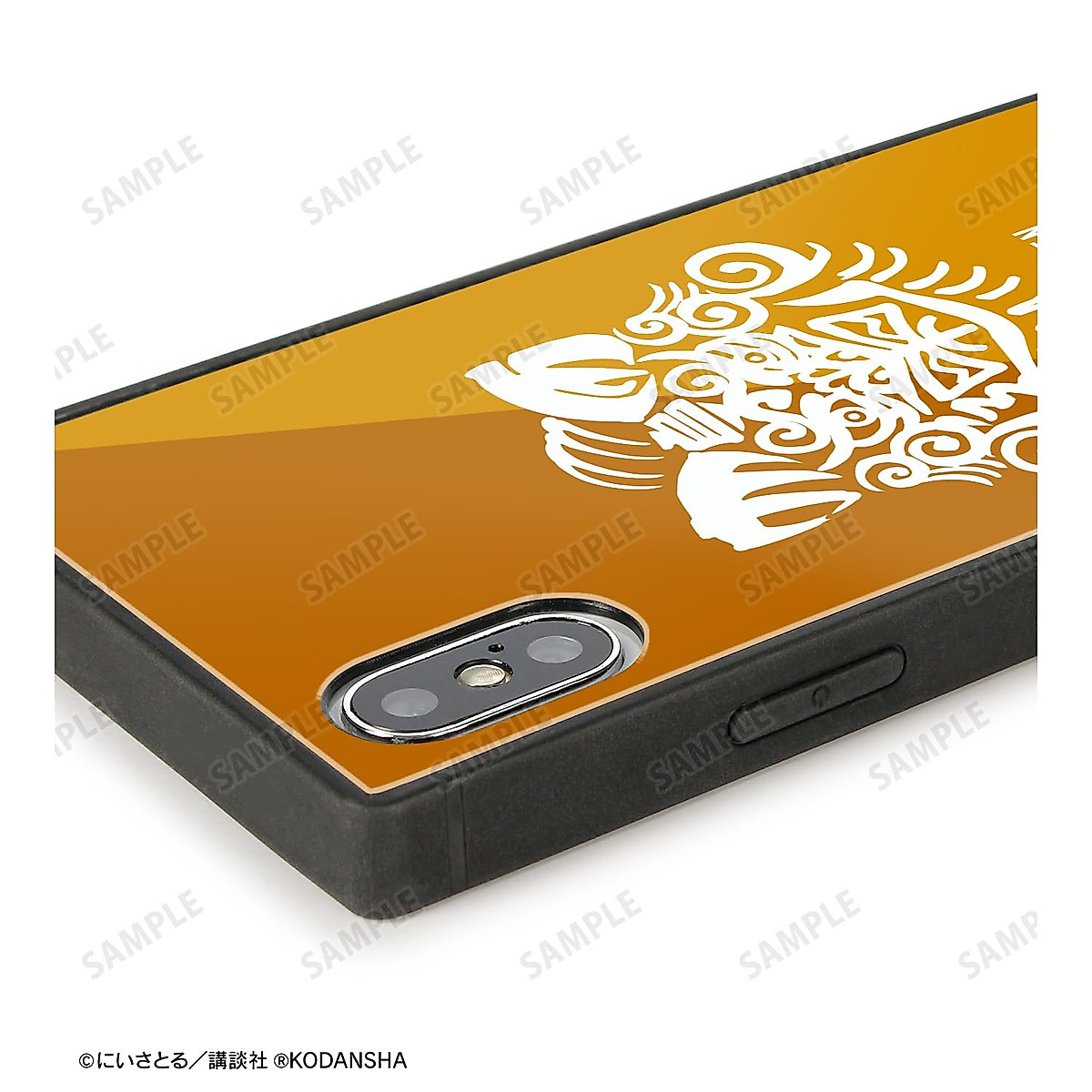 アルマビアンカ(Armabianca) Wind Breaker Lion Head Square Tempered Glass iPhone Case Compatible with iPhone 13 Pro Max