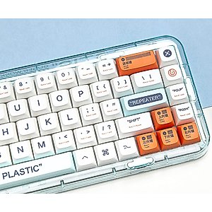 BUENA DECOR Plastic Keycaps Keyboard - PBT DYE-Sublimation, MX Style for Mechanical Keyboards, 140-key Kit Covers Tenkeyless and Fullsize Keyboards XDA Gaming Mechanical Keyboard