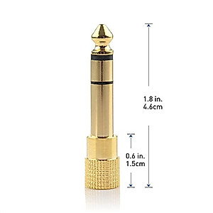 Cable Matters 5-Pack 1/4 to 1/8 Headphone Adapter (3.5mm to 1/4 Adapter, 6.35mm to 3.5mm Adapter)