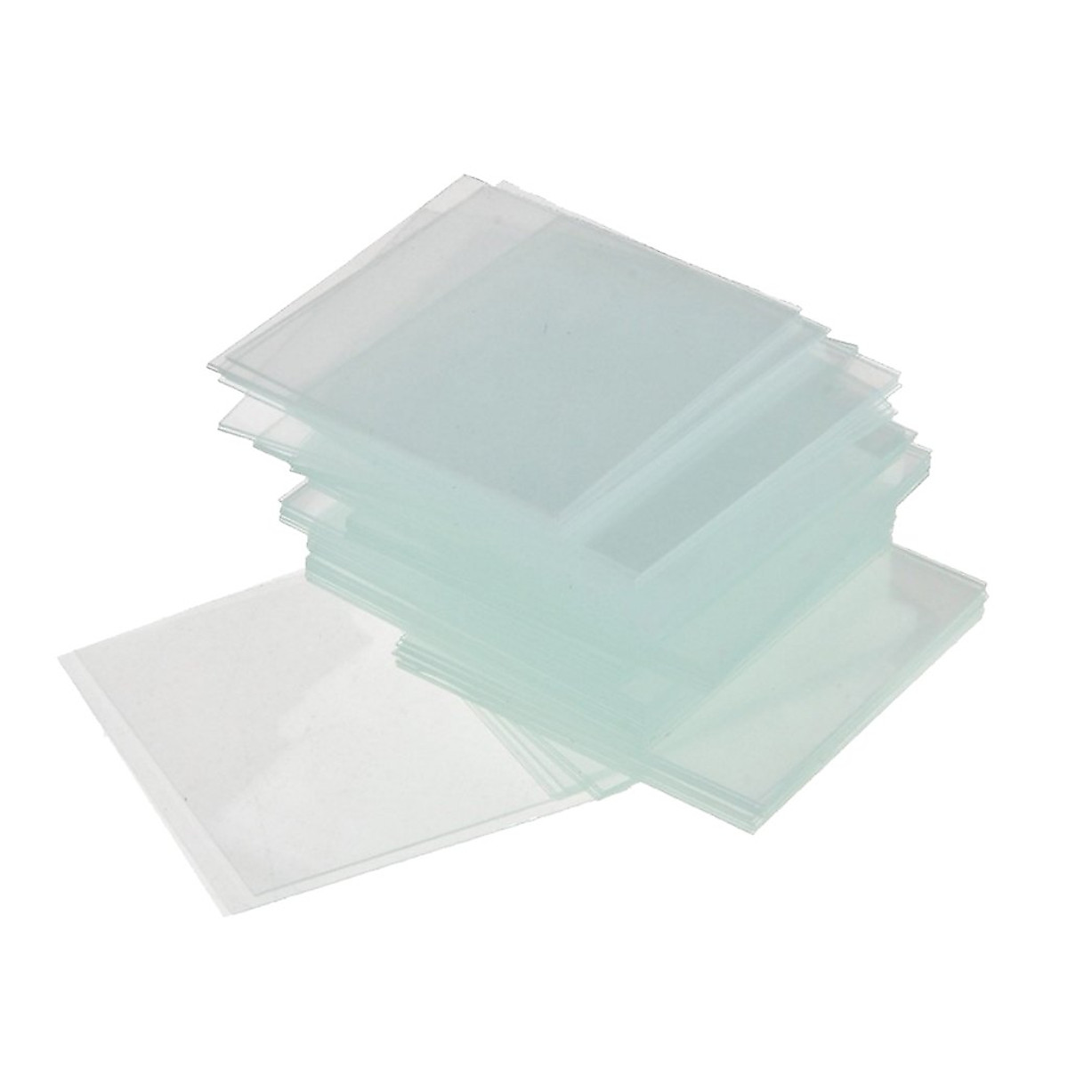 100 Pieces Blank Slides 20x20mm Square Coverslips Cover Glass, Non-fogging, Non-Sticking and No Bubbles, Scratches