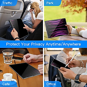 JETech Privacy Screen Protector for iPad Air 5/4 10.9-Inch (2022/2020, 5th/4th Generation) and iPad Pro 11-Inch (2022/2021/2020/2018 Model), Anti-Spy Tempered Glass Film, 1 Pack