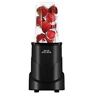 Big Boss 8994 4-Piece Personal Countertop Blender Mixing System, 300-watt, Black