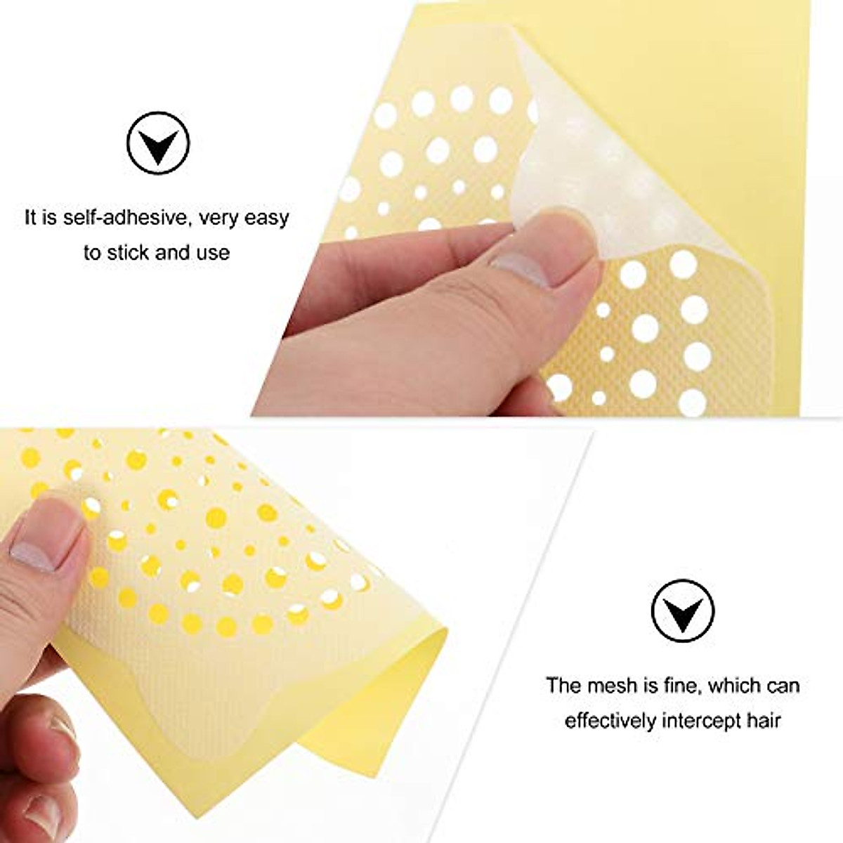 50pcs Cover Stopper Drain One-Off Shower Kitchen Sticker Bathtub Tub Bathroom Stoppers Toilet Home Woven Laundry Paper Hole Floor Catchers Bath Filter Sink Anti-Blocking White (Color : Whitex2pcs, S