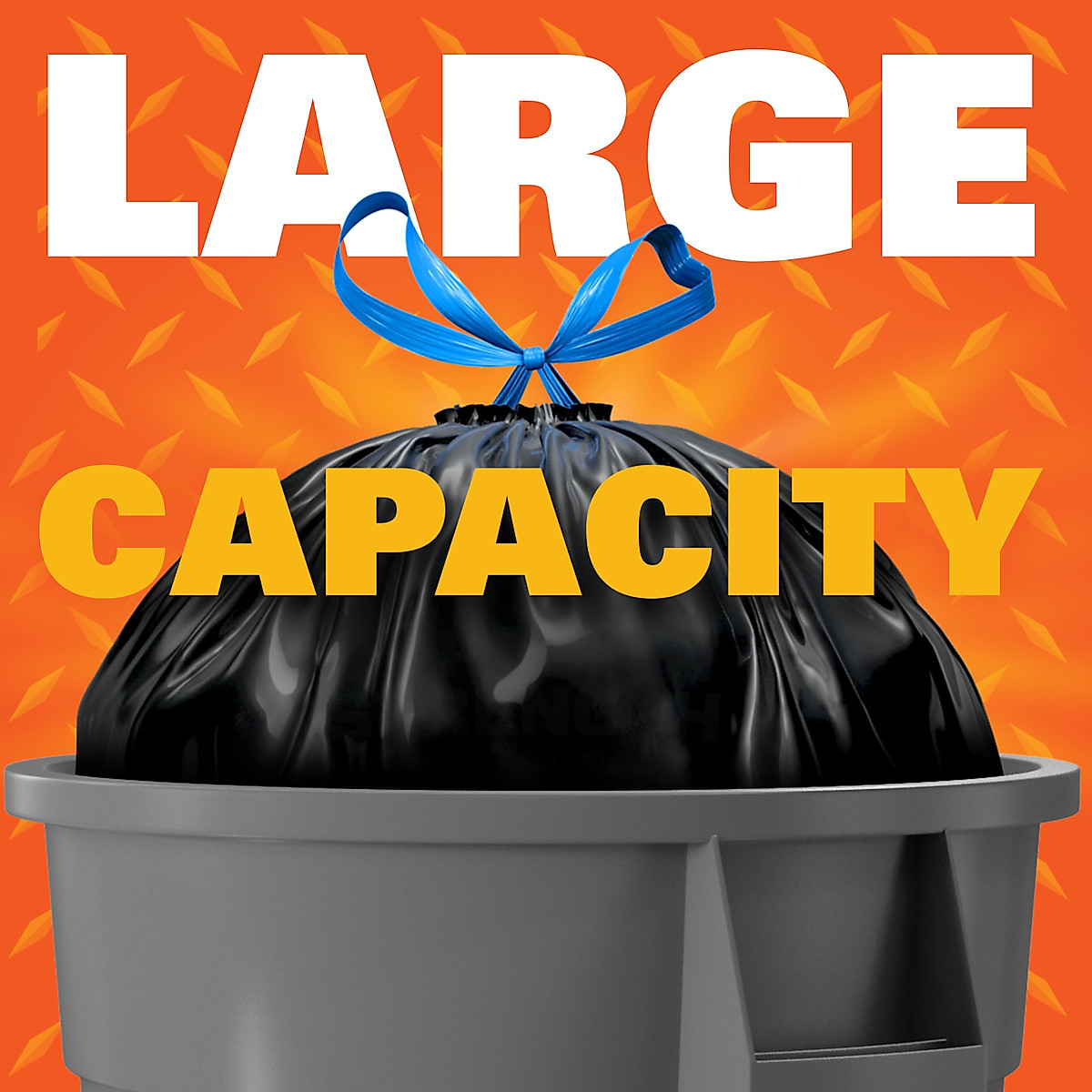 Hefty Strong Large Trash Bags, 33 Gallon, 48 Count