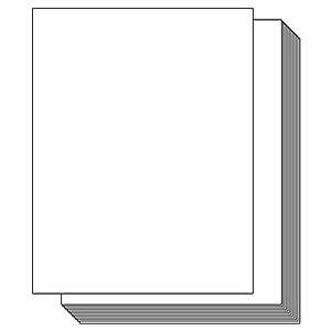 White Cardstock Thick Paper 100 Sheets, Ohuhu 8.5" x 11" Heavyweight 80lb Cover Card Stock for Crafts and DIY Cards Making