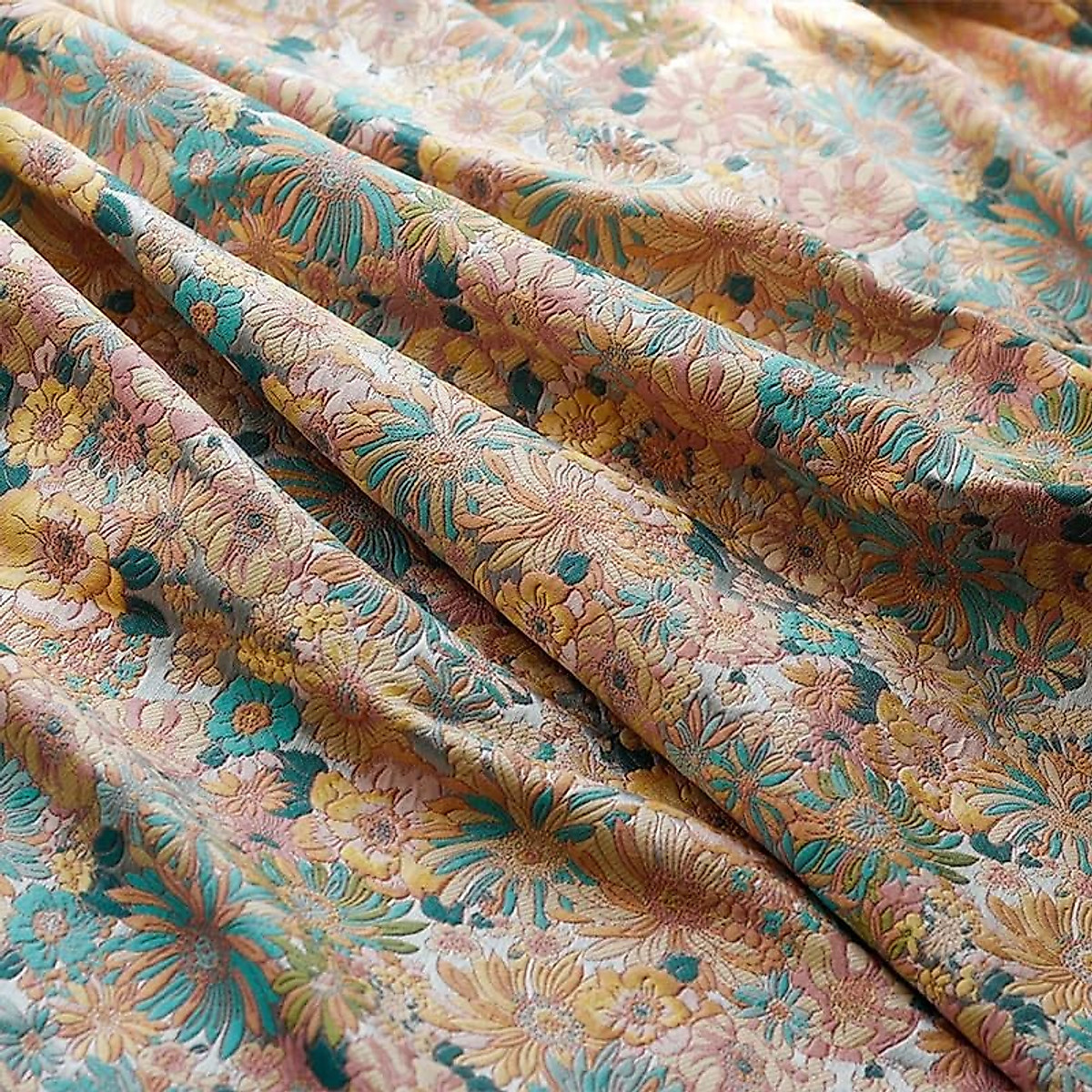 XMTXZYM 2 Meter Thickened Yarn Dyed Jacquard Fabric Dress Handbag Sewing Fabric