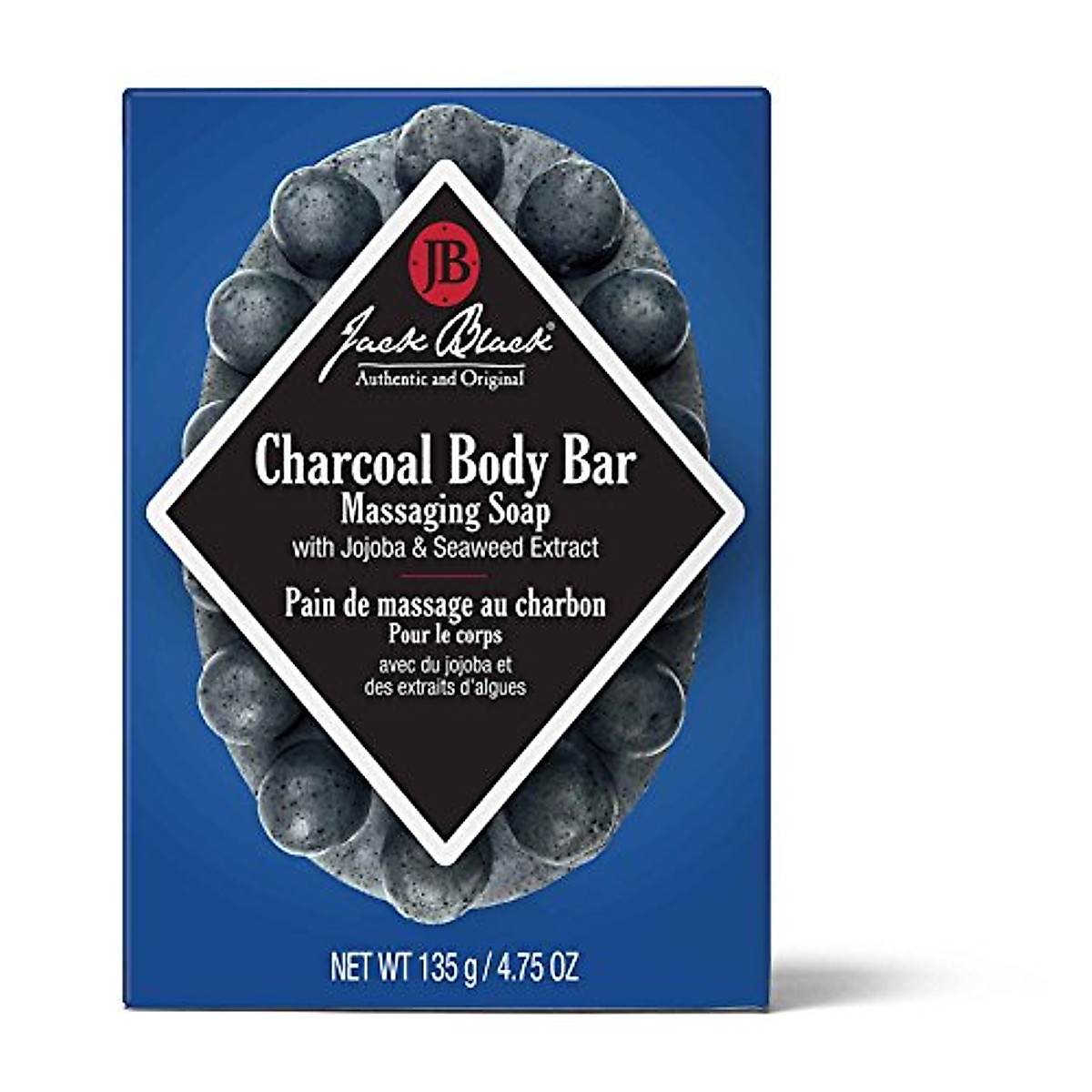 Jack Black, Charcoal Body Bar Massaging Soap, 4.75 oz