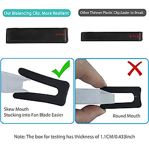 Ceiling Fan Balancing Kit 24PCS Fan Balance Kit Upgraded 16PCS Strong Glue Ultra Thin 5g Ceiling Fan Balancing Weights Kits,8 PCS Plastic Reusable Resilient Fan Balancing Clips Weights Balance Kit