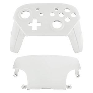 eXtremeRate White Faceplate and Backplate for Nintendo Switch Pro Controller, DIY Replacement Shell Housing Case for Nintendo Switch Pro - Controller NOT Included