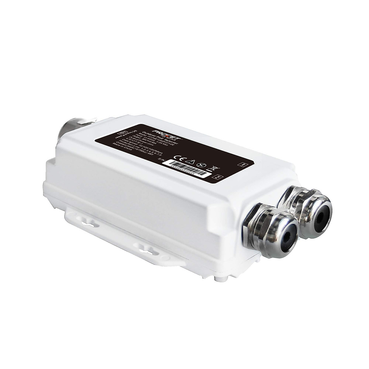 PROCET Gigabit PoE Injector Outdoor PoE Power Injector Adapter 30W IEEE802.3AT, 6KV Surge Protection, Aluminum IP67 Waterproof, Wide Temp -40℉ to 149℉ for IP Cameras, Wireless APs, Base Station