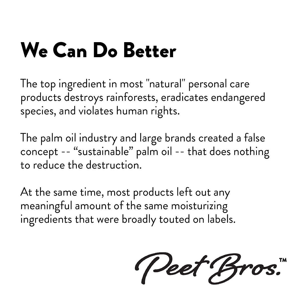 Peet Bros. Peppermint Coconut Shampoo Bar - Vegan, Palm Oil-Free, Moisturizing with No Artificial Fragrances - Planet Friendly, Made in USA - 5 oz