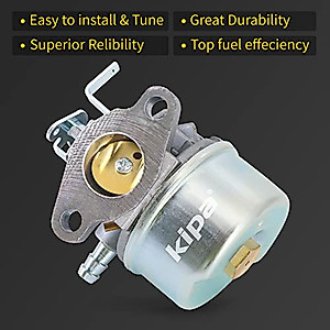 KIPA Carburetor For Tecumseh TH139SP TH139SA HSK870 HSK850 snowblower Engines Replace 640300 632738 640096 With Mounting Gasket Primber bulb Fuel Filter