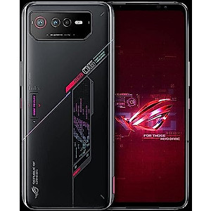 ASUS Rog Phone 6 5G Dual AI2201 128GB 12GB RAM Factory Unlocked (GSM Only | No CDMA - not Compatible with Verizon/Sprint) Tencent Version - Black