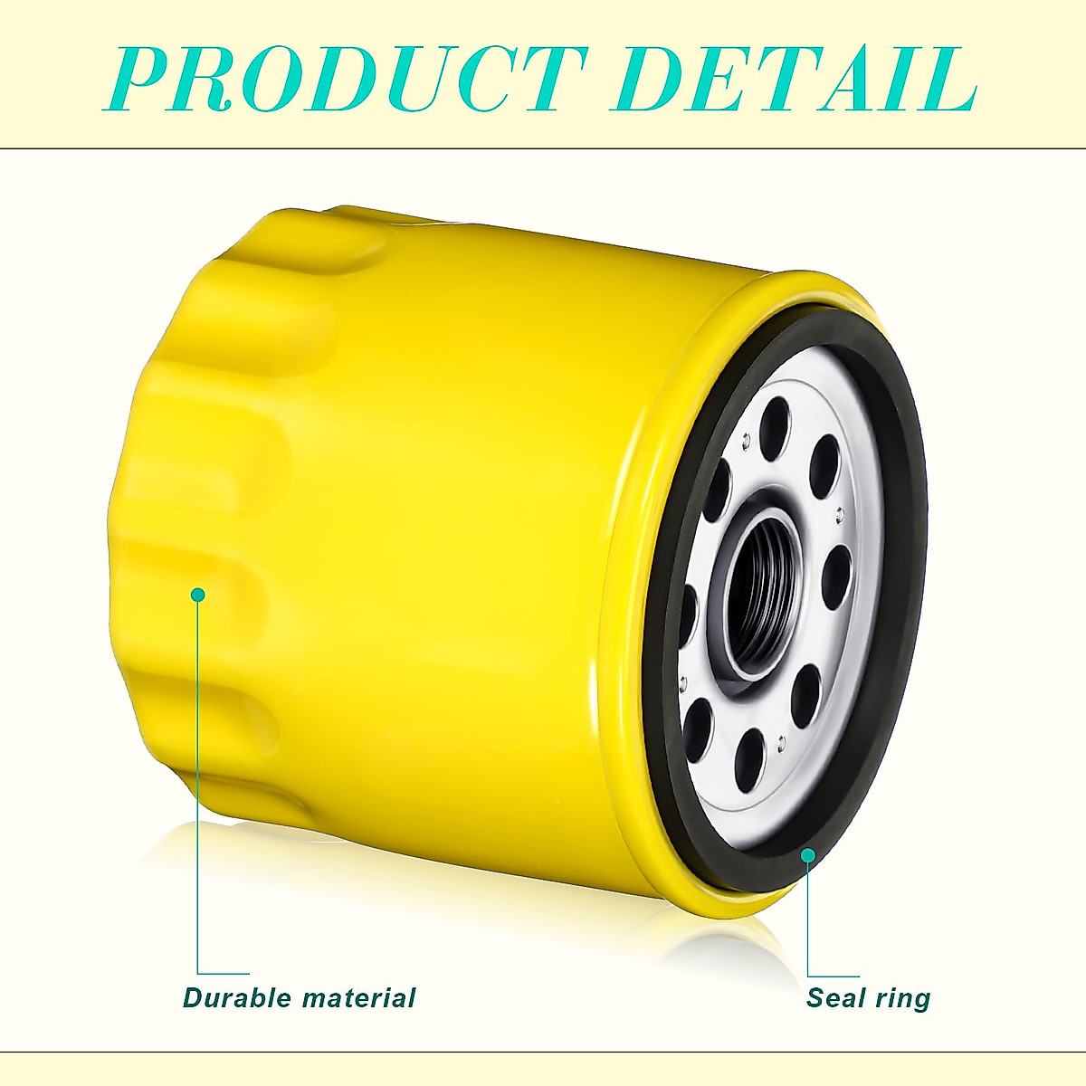 Therwen 8 Pcs 52 050 02 Oil Filter Extra Capacity Oil Filter Compatible with Kohler Engine Lawn Mower CH11-CH25 CV11-CV22 M18 M20 SV715 SV725 SV735 52 050 02 5205002S 52 050 02-S1