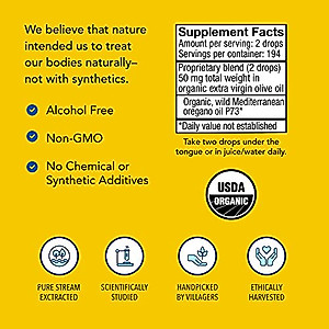 NORTH AMERICAN HERB & SPICE Oreganol P73 - 1 fl. oz. - Supports Healthy Immune & Inflammatory Response - Wild Oregano Oil - Non-GMO, Certified Organic - 432 Total Servings