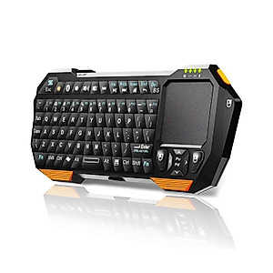 Mini Wireless Keyboard with Touchpad for Smart TV Projector Compatible with Android iOS Windows