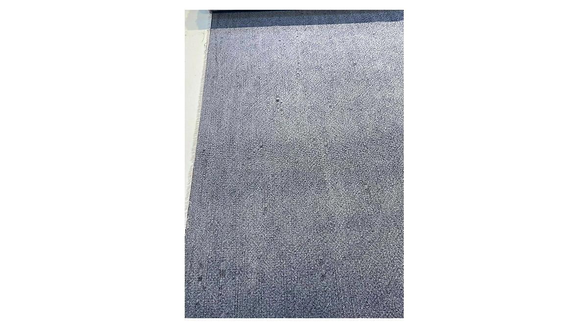 Calvin Linen Denim Blue Upholstery Fabric by The Yard