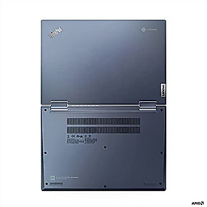 Lenovo ThinkPad C13 Yoga Chromebook Enterprise, AMD Ryzen 5 3500C, Radeon Graphics, 8GB RAM, 128GB Storage, 13.3" FHD Touch Display, Chrome OS with Chrome Enterprise Upgrade, 20UX001WUS, Abyss Blue