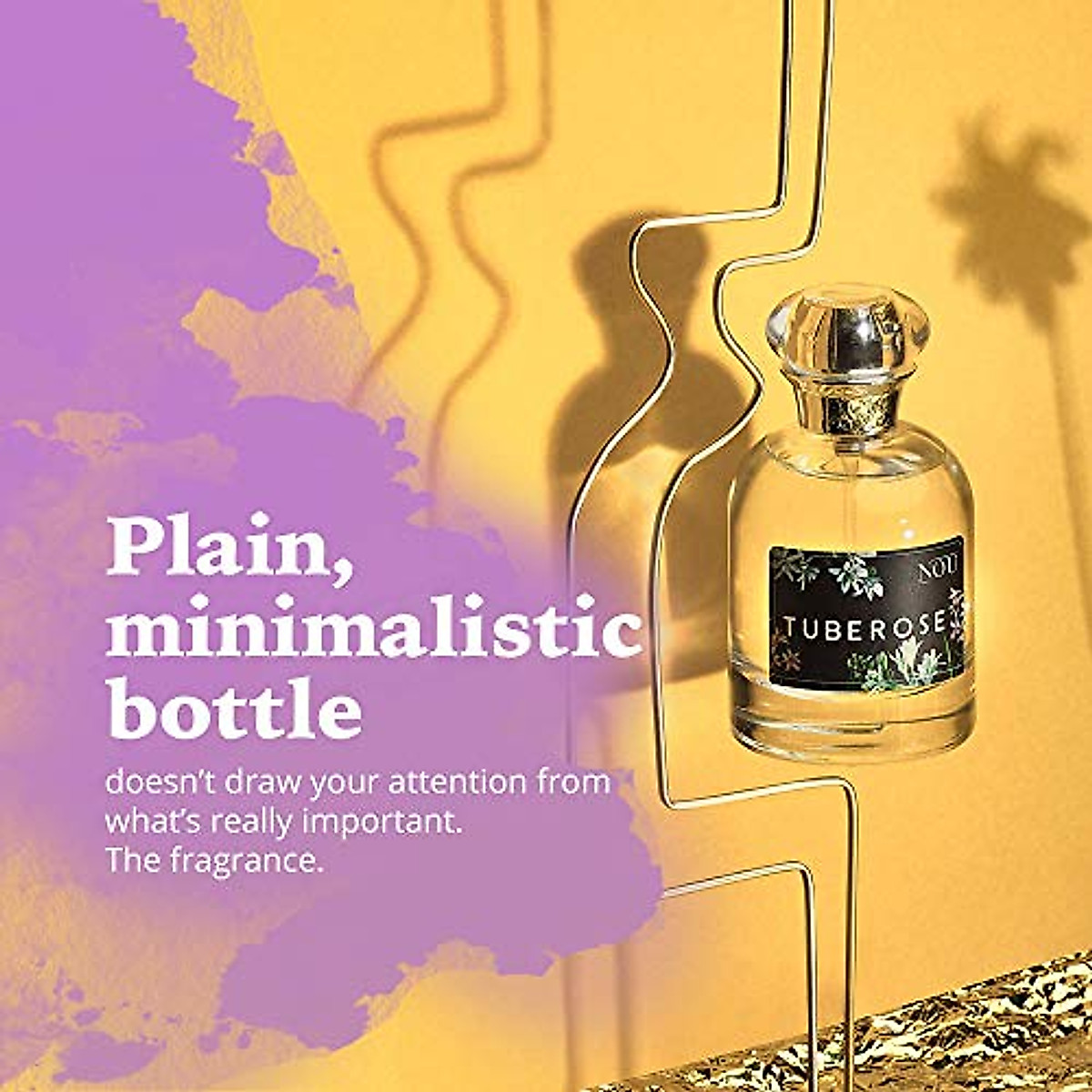 NOU Tuberose Perfume – Floral Perfume Sweet Musky Notes – Natural Perfume for Women Blended with Natural Essential Oils – Fresh Smelling Perfume Tuberose Perfume – 1.7 fl oz EDP