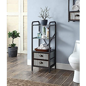 4D Concepts Intek DRAWER, Multi textured metal Gray and Galvanized