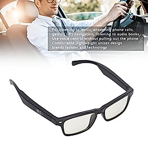Smart Bluetooth Audio Glasses with Anti Blue Light Lens Waterproof Bluetooth 5.0 Glasses Connect Mobile Phones and Tablets for Men Women
