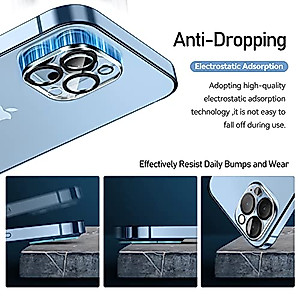 [4 Pack]iVoler Camera Lens Protector Designed for iPhone 13 Pro Max 6.7”/13 Pro 6.1” Screen Protector Tempered Glass[Case Friendly][New version],Scratch-Resistant,Easy Installation,Clear+Black Circle