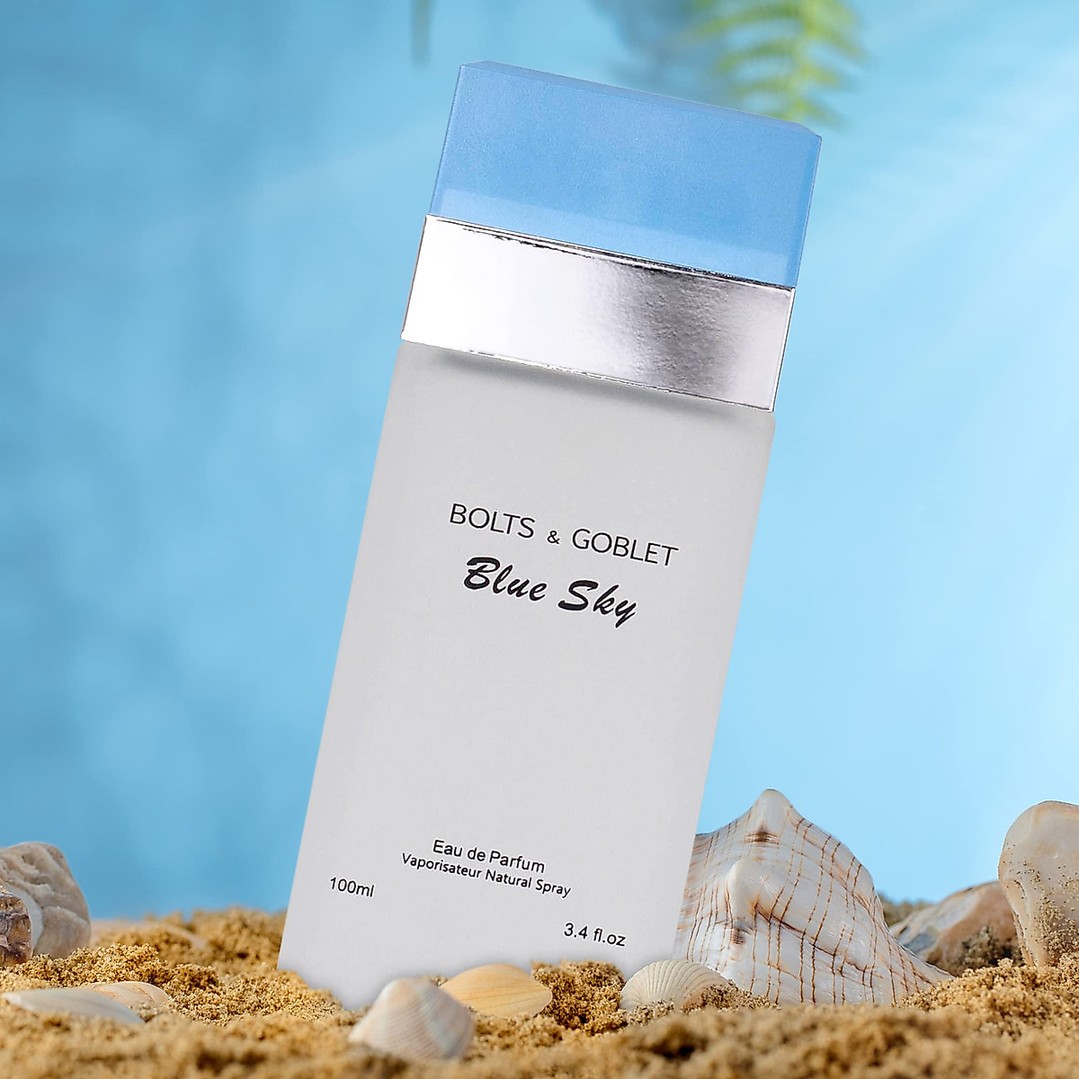 NovoGlow Blue Sky for Women - Aromatic Scents with finest oils for Men and Women - Enchanting Fragrance with Fruity, Floral Scent - 3.4oz Bottle Complete with Shiny Suede Pouch