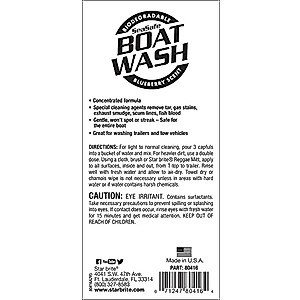 STAR BRITE Concentrated Boat Wash - Biodegradable, Phosphate-Free, Heavy-Duty Boat Soap for All Marine Surfaces - 16 Ounce (080416)