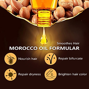 Frizzy Hair Serum - Morocco Silk Bright Anti-Frizz Serum for Smooth, Shiny Hair, Frizz-Free Smoothing with Natural Oils for Dry, Curly, Wavy, Damaged Hair (2Pcs)