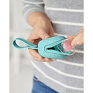 Skip Hop Silicone Pacifier Holder, Grab & Go, Light Teal
