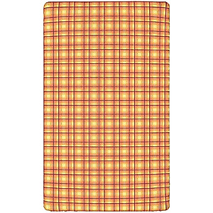 Plaid Themed Fitted Crib Sheet,Standard Crib Mattress Fitted Sheet Soft Toddler Mattress Sheet Fitted-Great for Boy or Girl Room or Nursery,28“ x52“,Burgundy Vermilion