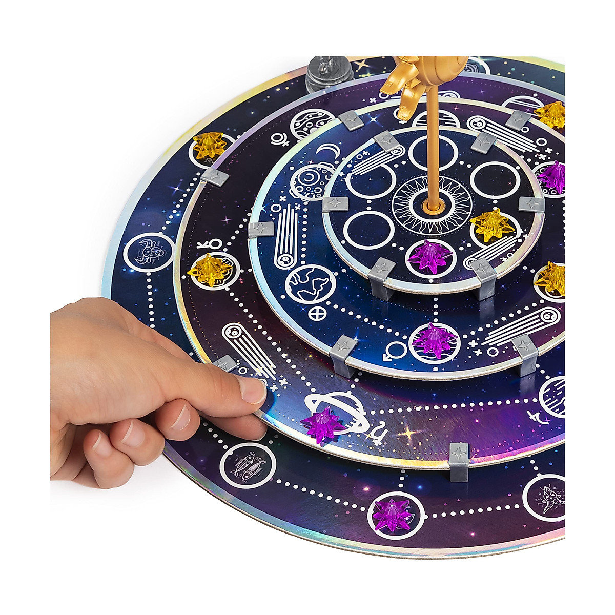 SPIN MASTER GAMES Spin Master Zodiac Clash, Strategic 3D Solar System Board Game, for 2 or 4 Players Aged 8 and Up