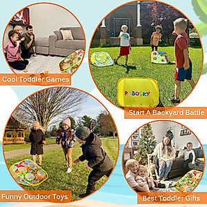 RaboSky Bean Bag Toss Game for Kids Toddlers 2 3 4 5 Year Old, Sports & Outdoor Play Toys for Boy Girl Birthday Gift, Funny Kids Games for Party Backyard Yard Outside