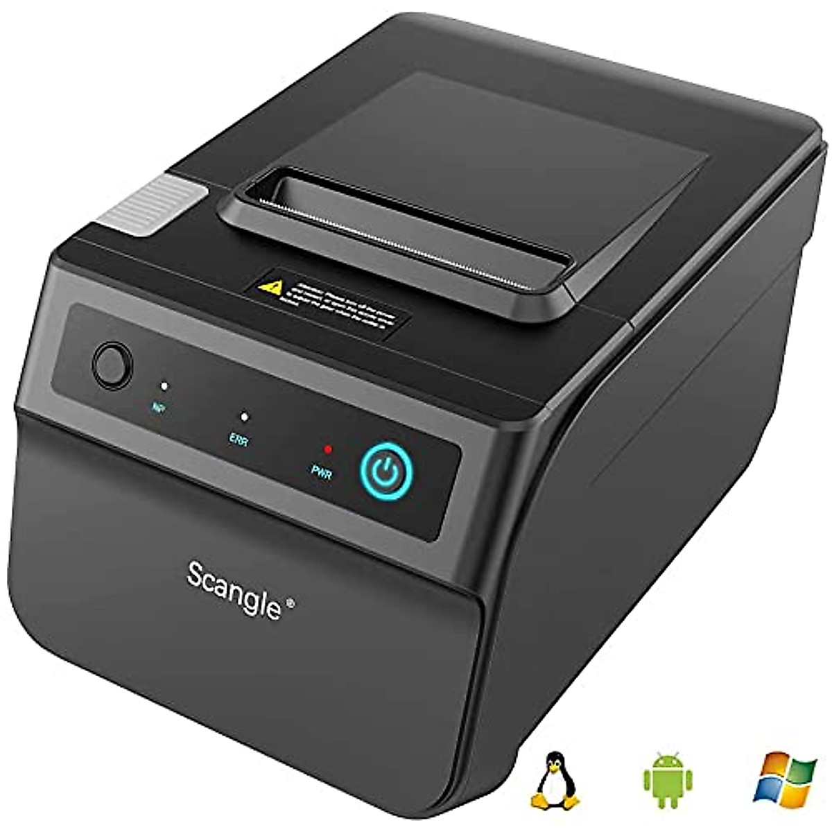 Scangle SGT-88IV Desktop USB Direct Thermal POS Receipt Printer - with USB/Serial/Ethernet Ports - Work on Windows XP//7/8/8.1/10/Linux/Android