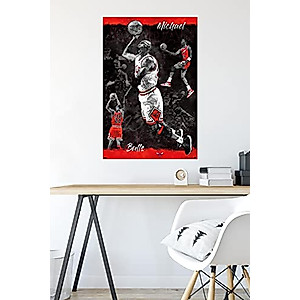 Trends International Michael Jordan - Sketch Wall Poster, 22.375" x 34", Unframed Version